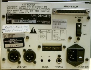 Denon DN-950 FA Cart CD player – Engineering Radio